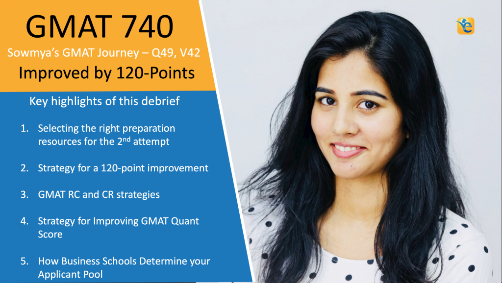 Here's how Sowmya improved by 120-points - From GMAT 620 (Q44 V32) to ... Here's how Sowmya improved by 120-points - From GMAT 620 (Q44 V32) to ...