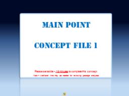 Main Point Concept File 1